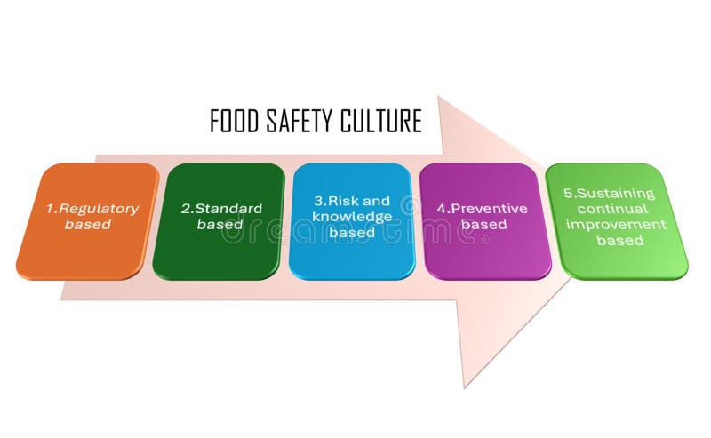 5 Based Step of Food Safety Culture Stock Illustration - Illustration ...