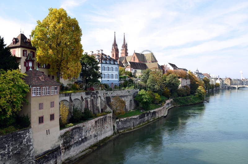 Basel - Church, MÃ¼nster am Rhein Stock Photo - Image of visit, city ...