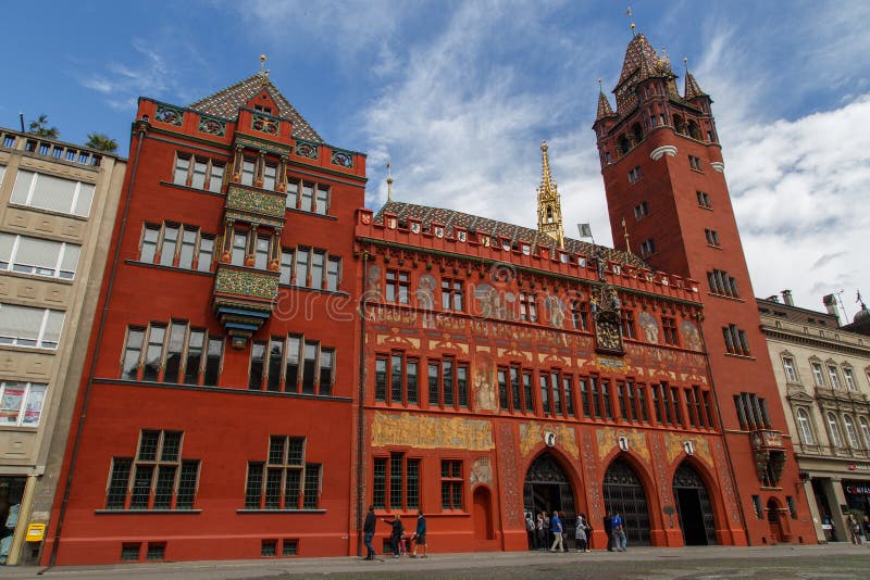 Basel City Hall stock image. Image of tourism, authority - 57285009