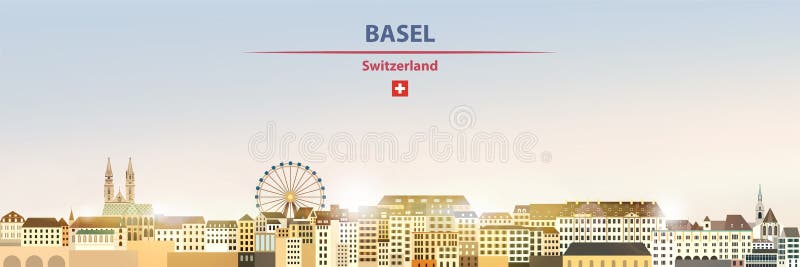 Basel Cityscape Line Art Vector Illustration Stock Vector ...