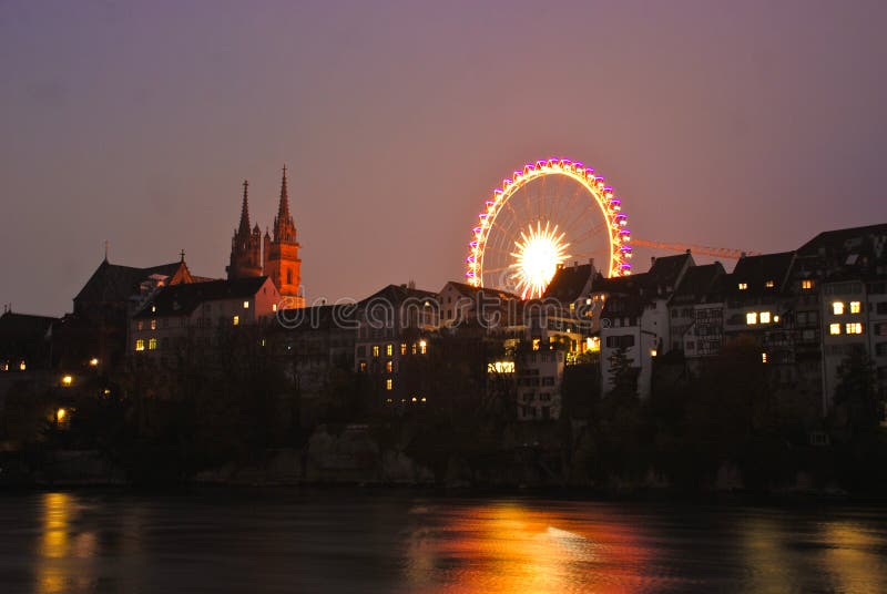 Basel Herbstmesse, Autumn Fair Stock Photo - Image of river, fair: 22103176