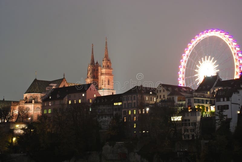 Basel Herbstmesse, Autumn Fair Stock Image - Image of river, swiss ...