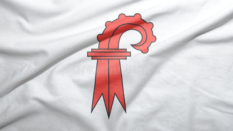 Basel Land Canton of Switzerland Flag Stock Image - Image of horizontal ...