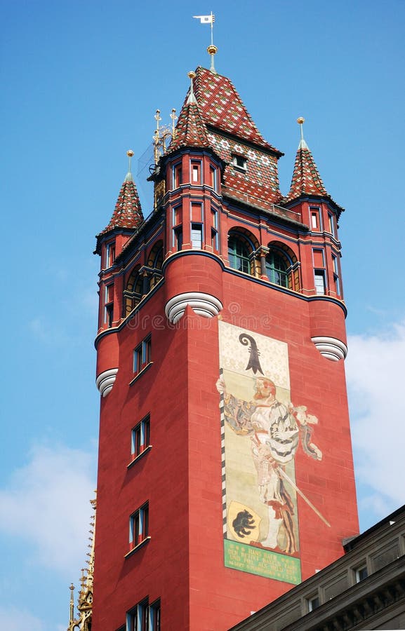 Basel Rathaus, die Schweiz stockbild. Bild von stadt - 10641279