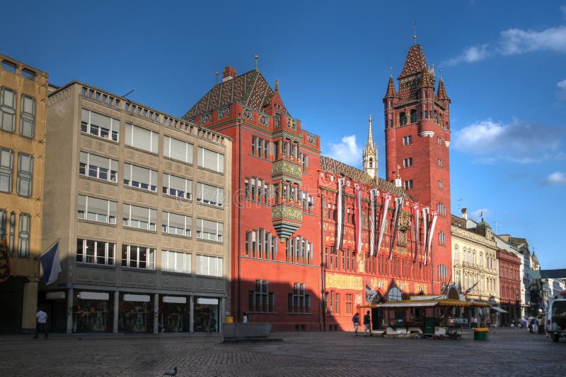Basel Rathaus, die Schweiz stockbild. Bild von stadt - 10641279