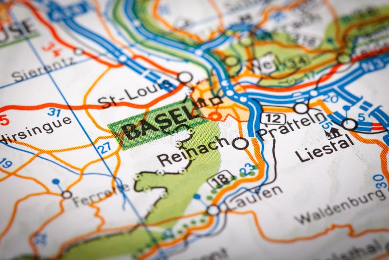 Basel Road Map Stock Photos - Free & Royalty-Free Stock Photos from ...