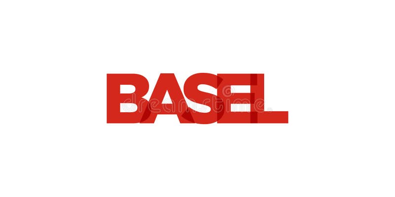 Basel in the Switzerland Emblem. the Design Features a Geometric Style ...