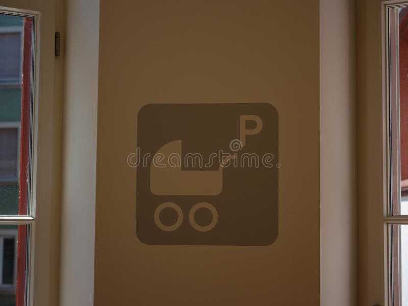 Basel, Switzerland - July 8 2022: Stroller Parking Signs Editorial ...
