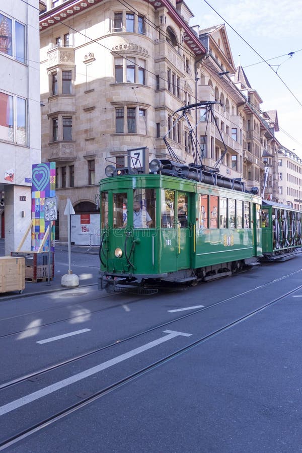 Tram on the Street in Basel in Mid-September Editorial Stock Photo ...