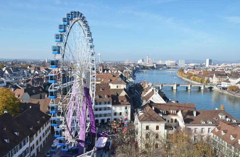 Basel, Switzerland stock image. Image of round, ride - 46437003