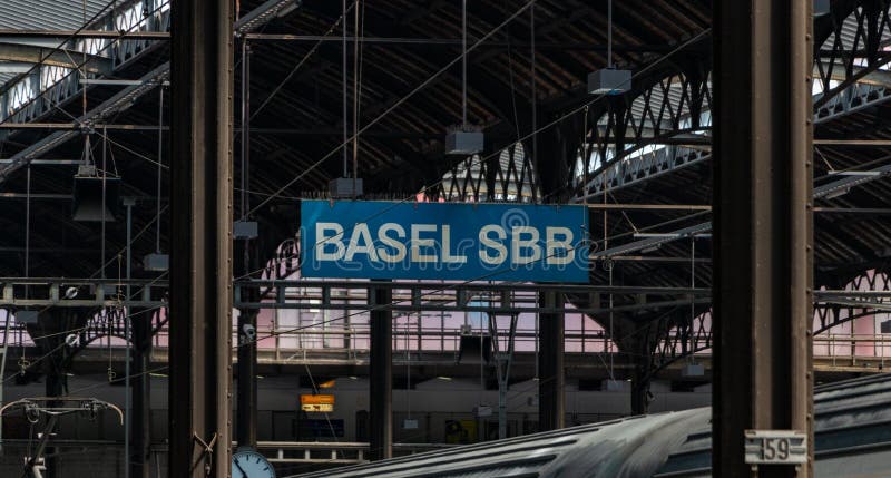 Basel Train Station editorial stock image. Image of station - 214802399
