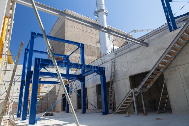 Basement of Co-generation Plant Stock Image - Image of production ...