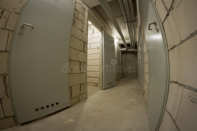 Basement corridor stock photo. Image of dark, architecture - 53404912
