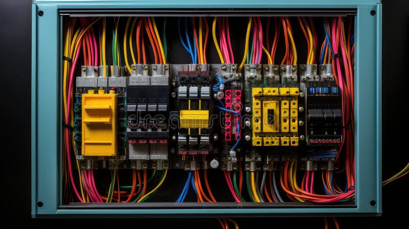 Basement Electrical Wiring House Stock Illustration - Illustration of ...