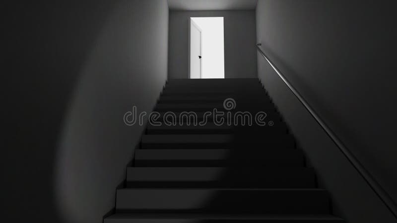 Basement, Exit To the Light, Staircase Stock Photo - Image of stairs ...