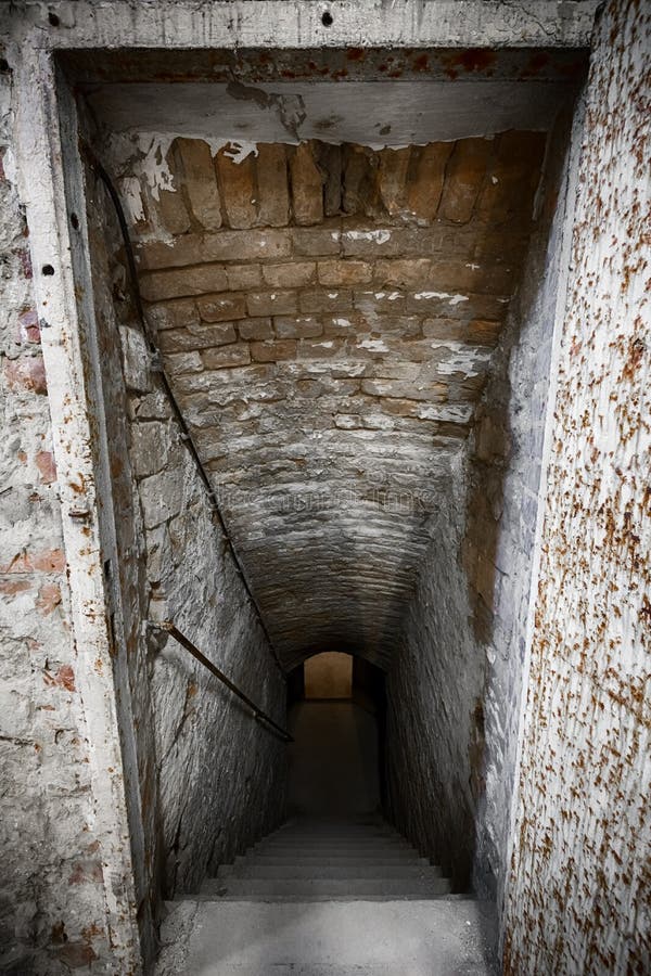 Basement stairs stock image. Image of ruined, basement - 39633689