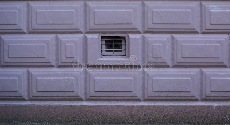 Basement Window with a Metal Barrier Stock Photo - Image of closed ...