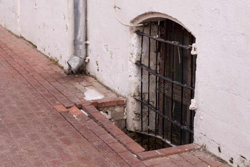 Basement window stock photo. Image of overgrown, tile - 158979024
