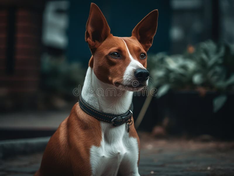 Basenji Dog Created with Generative AI Technology Stock Illustration ...