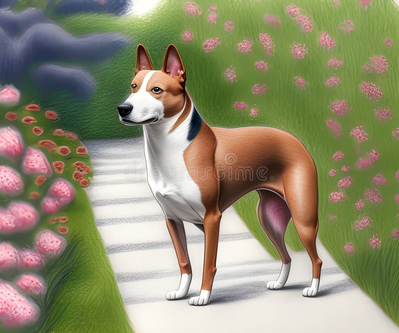 Basenji Dog, Generative AI Illustration Stock Illustration ...