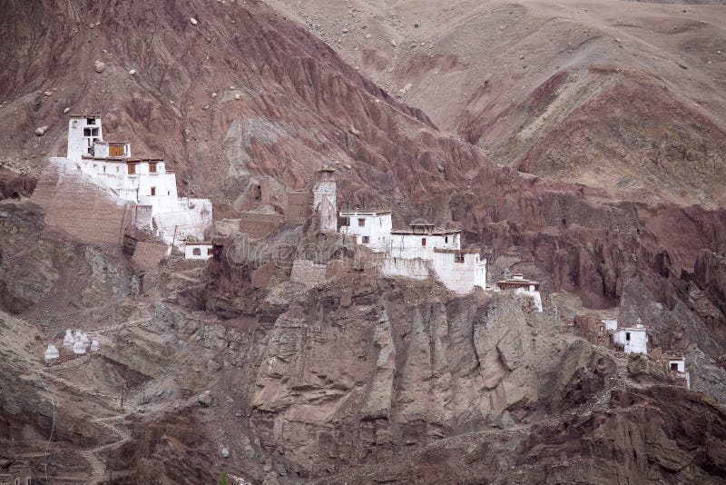 Basgo Buddhist Monastery in Ladakh, India , Stock Photo - Image of ...