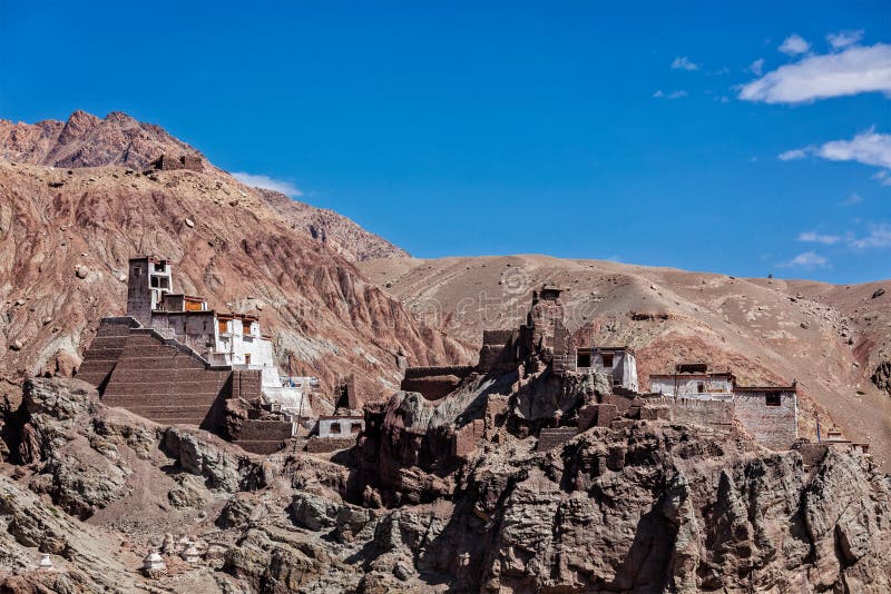 Basgo Monastery. Ladakh, India Stock Image - Image of monastery ...