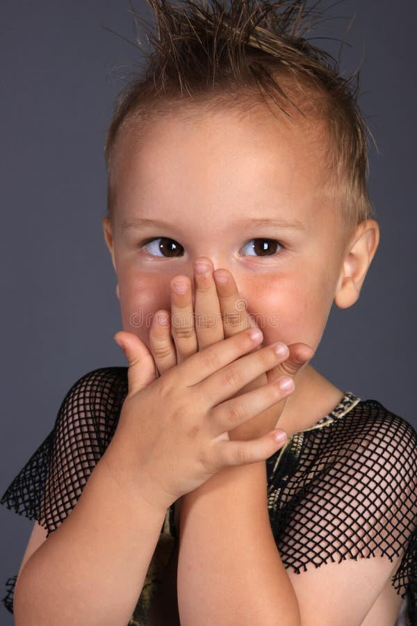Bashful boy stock photo. Image of bashful, hands, embarrassed - 17424108