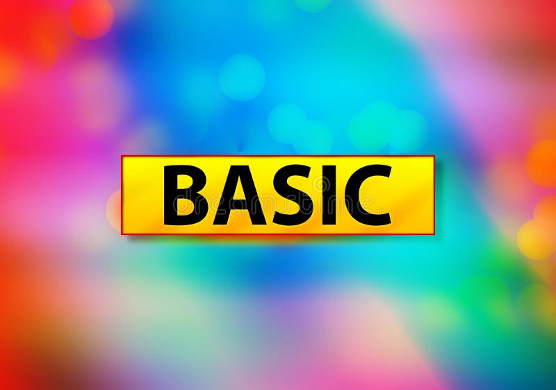 Basic Abstract Colorful Background Bokeh Design Illustration Stock ...