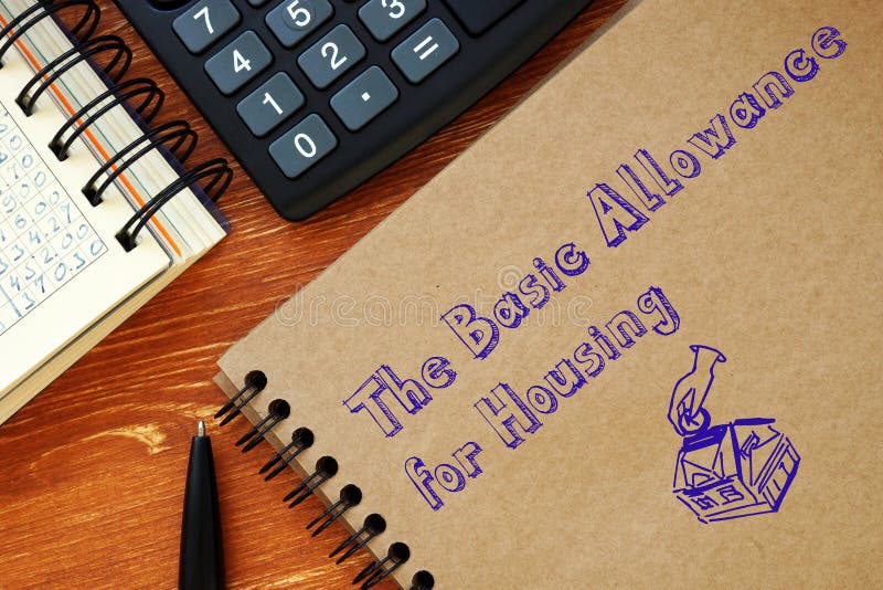 The Basic Allowance for Housing Phrase on the Piece of Paper Stock ...