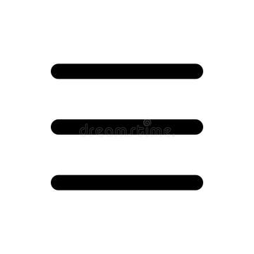 Basic app burger menu icon stock vector. Illustration of digital - 94905847