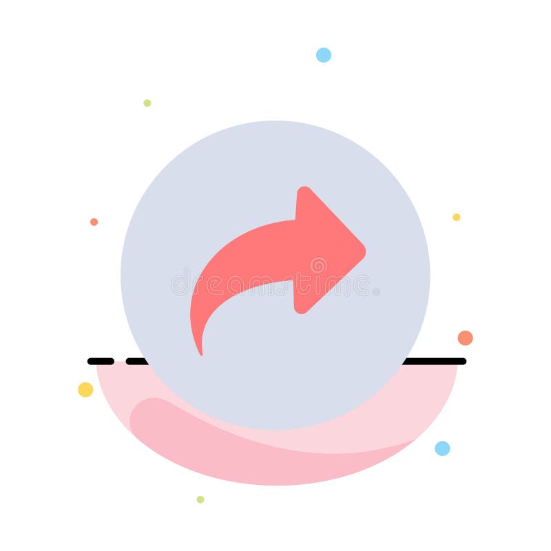 Basic, Arrow, Right, Ui Abstract Flat Color Icon Template Stock Vector ...