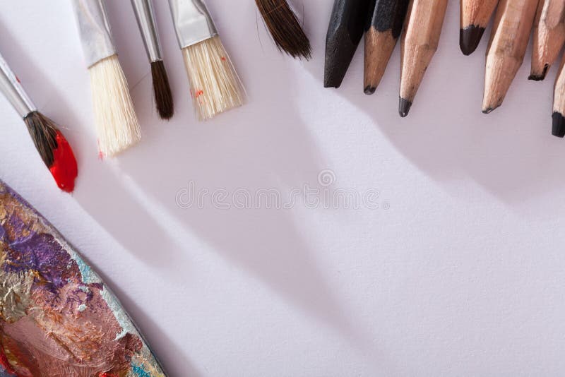 Basic art materials stock photo. Image of creation, design - 41164012