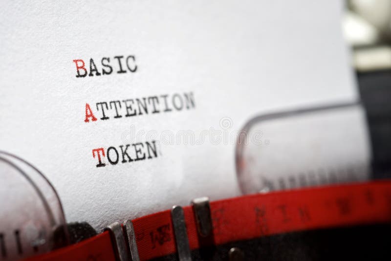 Basic attention token stock photo. Image of typed, concept - 258331322