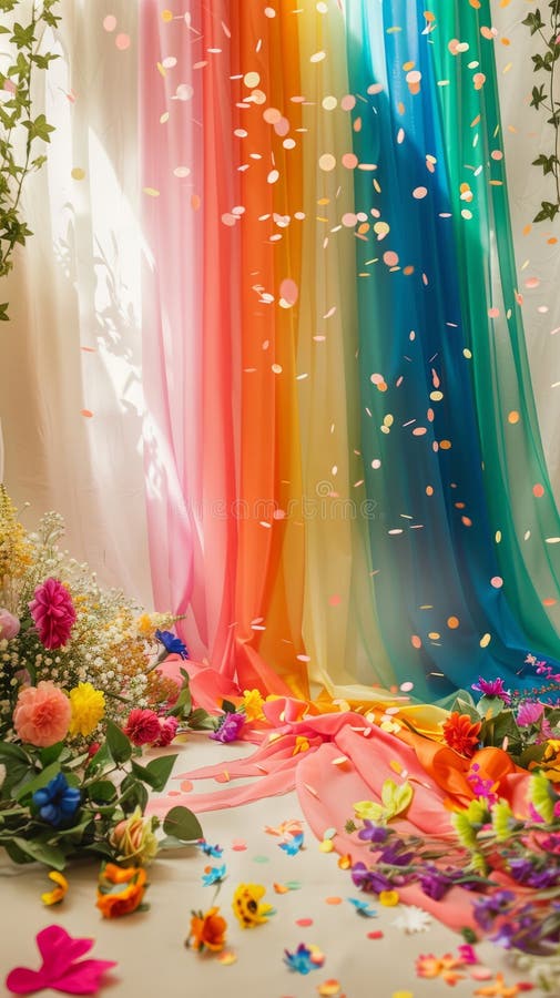Basic Backdrop Featuring Pride Month Elements Stock Illustration ...