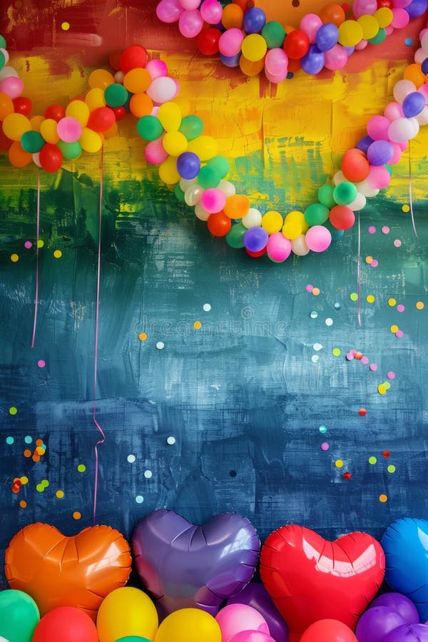 Basic Backdrop Featuring Pride Month Elements Stock Illustration ...