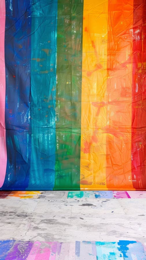 Basic Backdrop with Pride Month Elements Stock Illustration ...