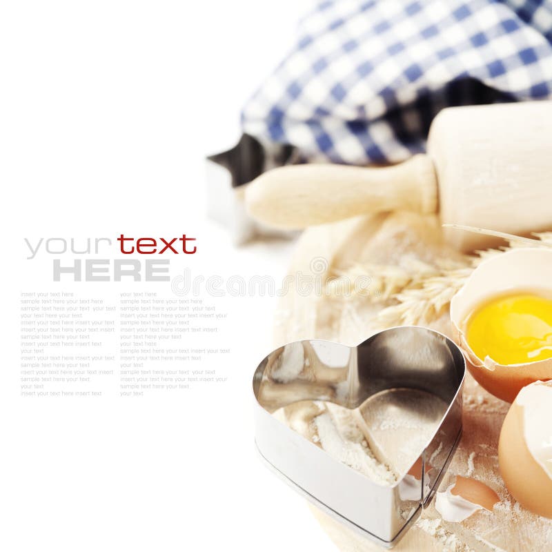 Basic baking ingredients stock photo. Image of baking - 18253164