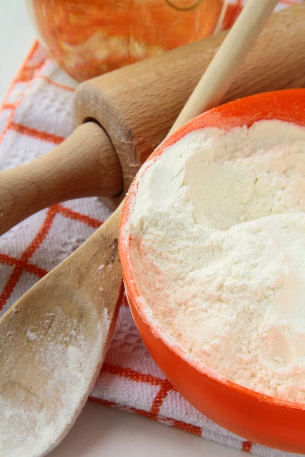 Flour and Baking Ingredients Stock Image - Image of domestic, margarine ...