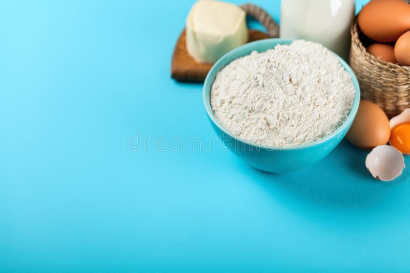 Basic baking ingredients stock image. Image of bottle - 113601663