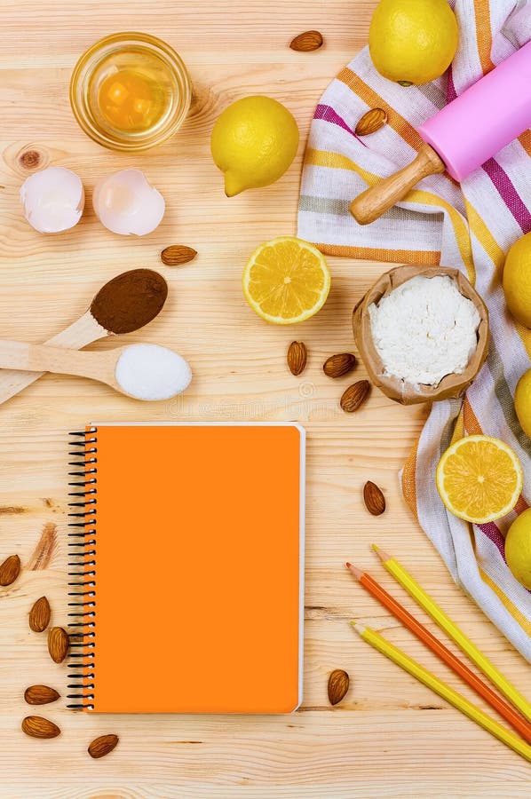 Basic Baking Ingredients and Kitchen Tools Close Up Stock Image - Image ...