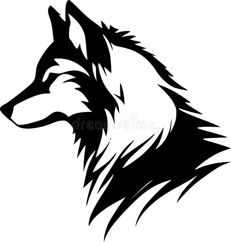 Wolf - Minimalist and Simple Silhouette - Vector Illustration Stock ...