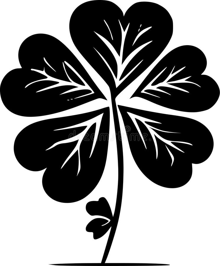 Clover - Minimalist and Simple Silhouette - Vector Illustration Stock ...