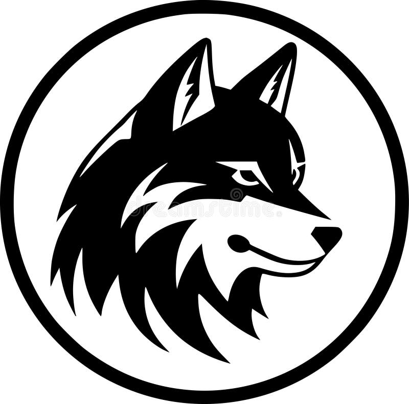 Wolf - Minimalist and Flat Logo - Vector Illustration Stock ...