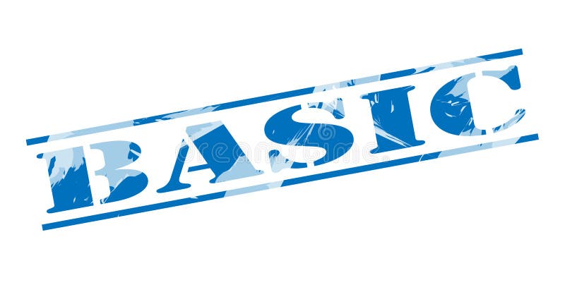 Basic blue color Logo stock vector. Illustration of edges - 112754402