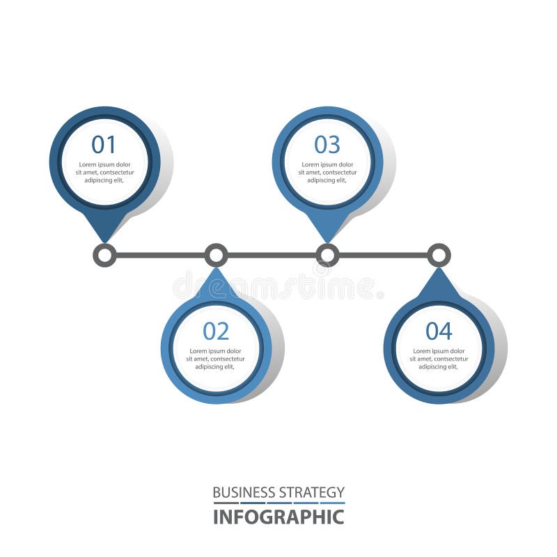Basic Business Infographics Design Template Illustration Stock ...