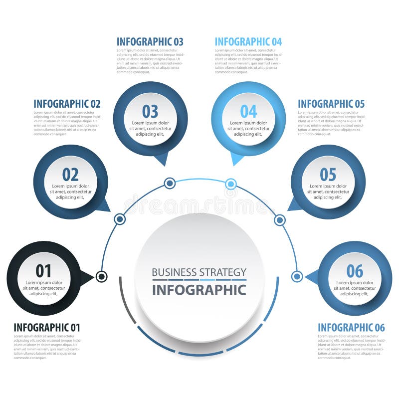 Basic Business Infographics Design Template Illustration Stock Vector ...