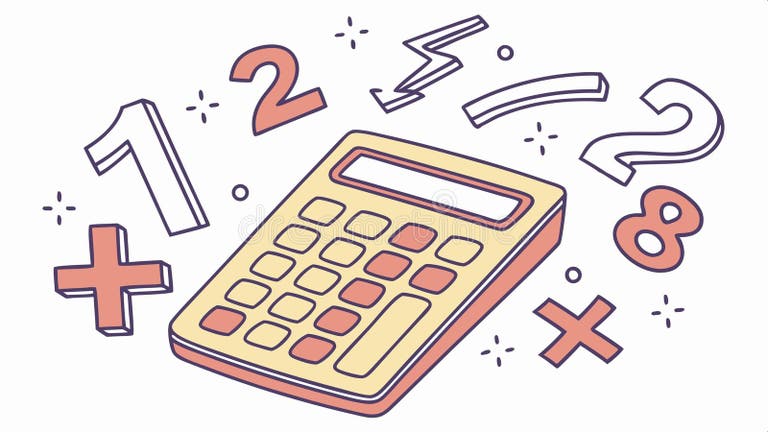 Basic Calculator Tool, Math and Calculation Instrument Vector Design Generative AI Stock Vector ...