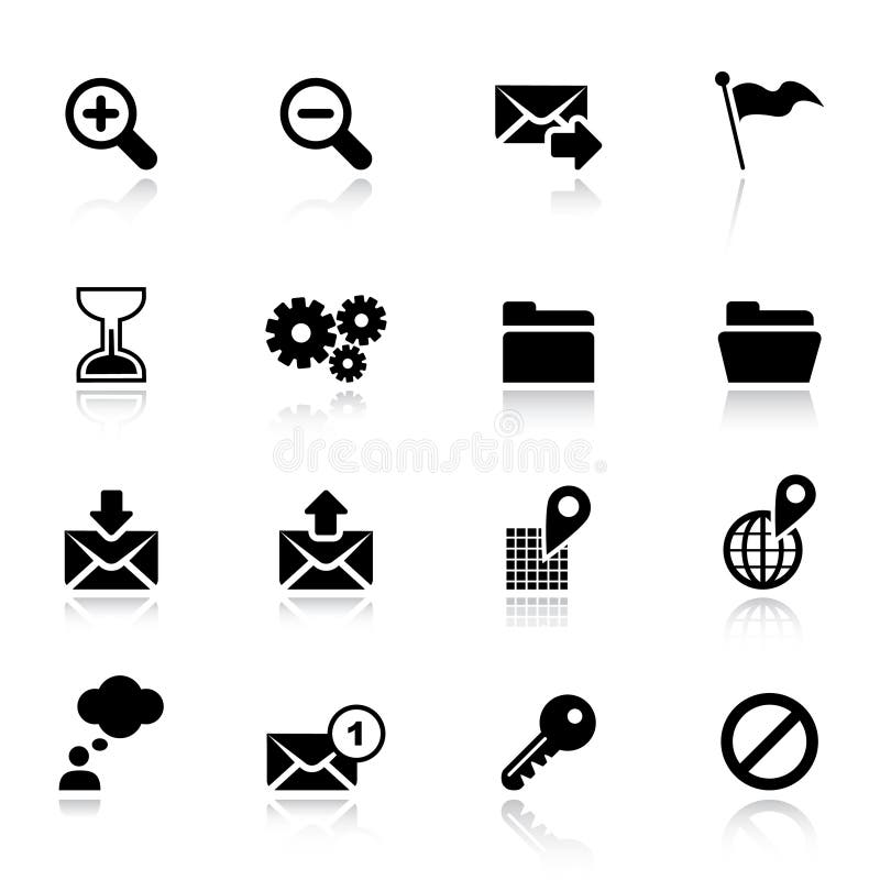 Basic - Classic Web Icons stock vector. Illustration of case - 20336706