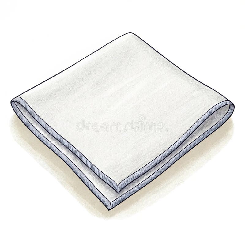 Basic Cleaning Rag Plain Border Stock Illustration - Illustration of ...