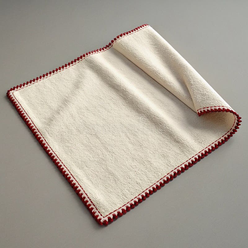 Basic Cleaning Rag Plain Border Stock Illustration - Illustration of ...